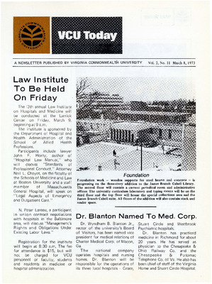 "VCU today (1973-03-08)"