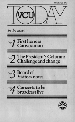 "VCU today (1982-10-20)"